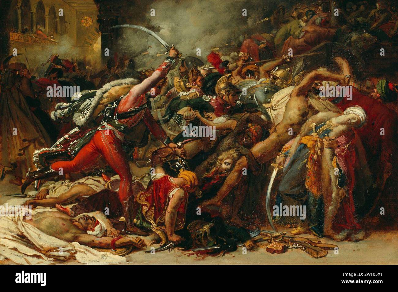 Anne-Louis Girodet de Roussy-Trioson - Sketch for The Revolt of Cairo ...