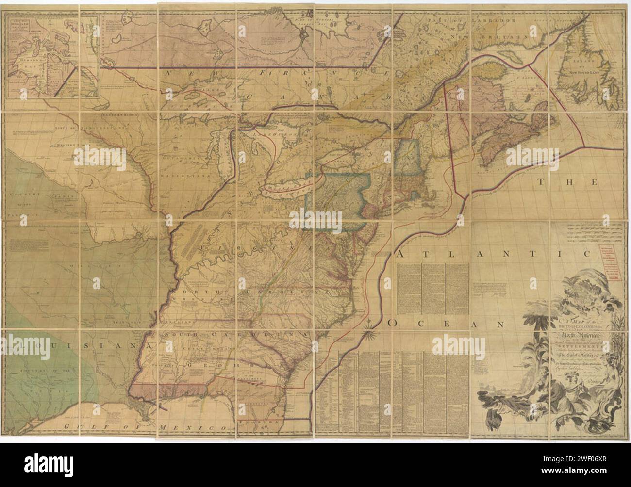 Annotated Map of the British Colonies in North America with the Roads ...