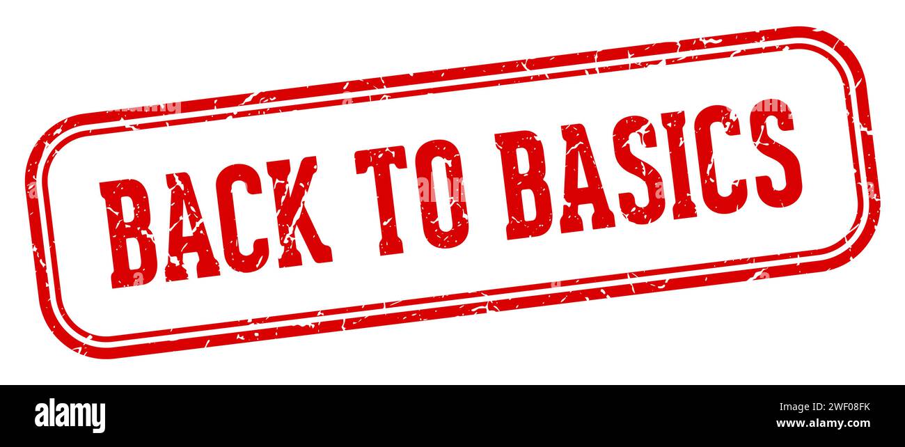 Back to basics rubber stamp hi-res stock photography and images - Alamy