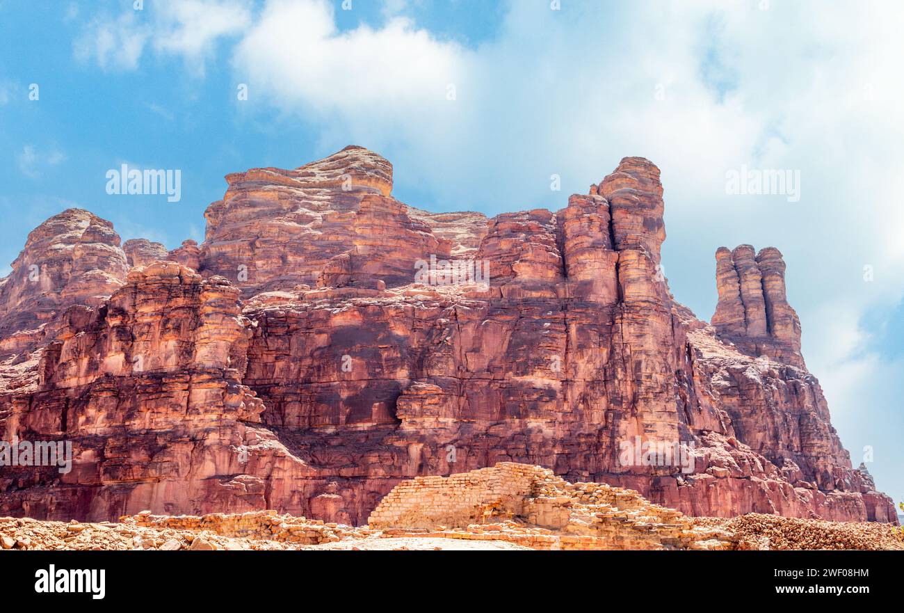 Ancient ruins of Dadan the capital of Lihyan kingdom, Al Ula, Saudi ...
