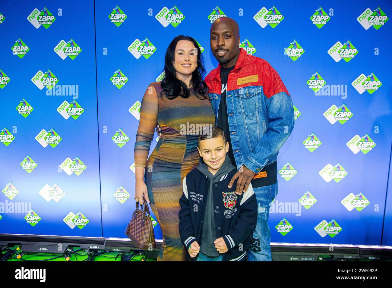 HILVERSUM - Fernando Halman and family on the red carpet prior to the ...