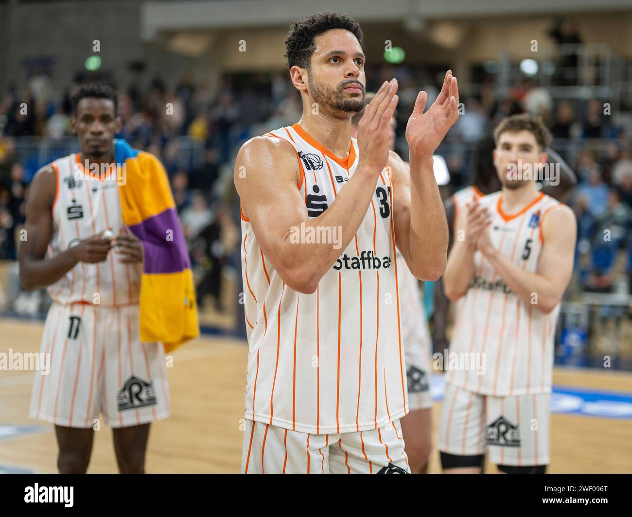 Heidelberg, Deutschland. 27th Jan, 2024. Tylor Ongwae (NINERS Chemnitz ...