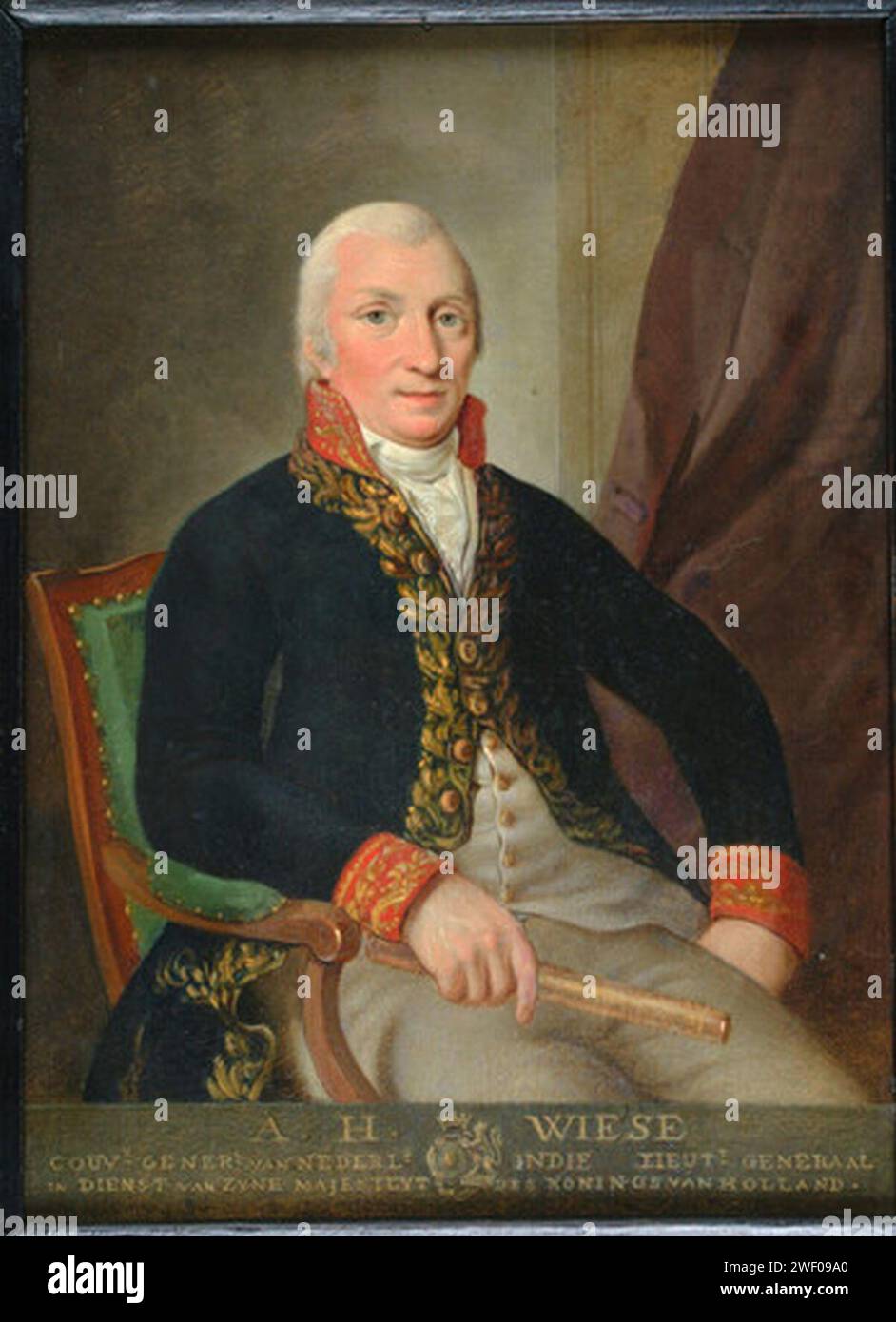 Anoniem (schilder) - Portret van A. H. Wiese, gouveneur-generaal van ...