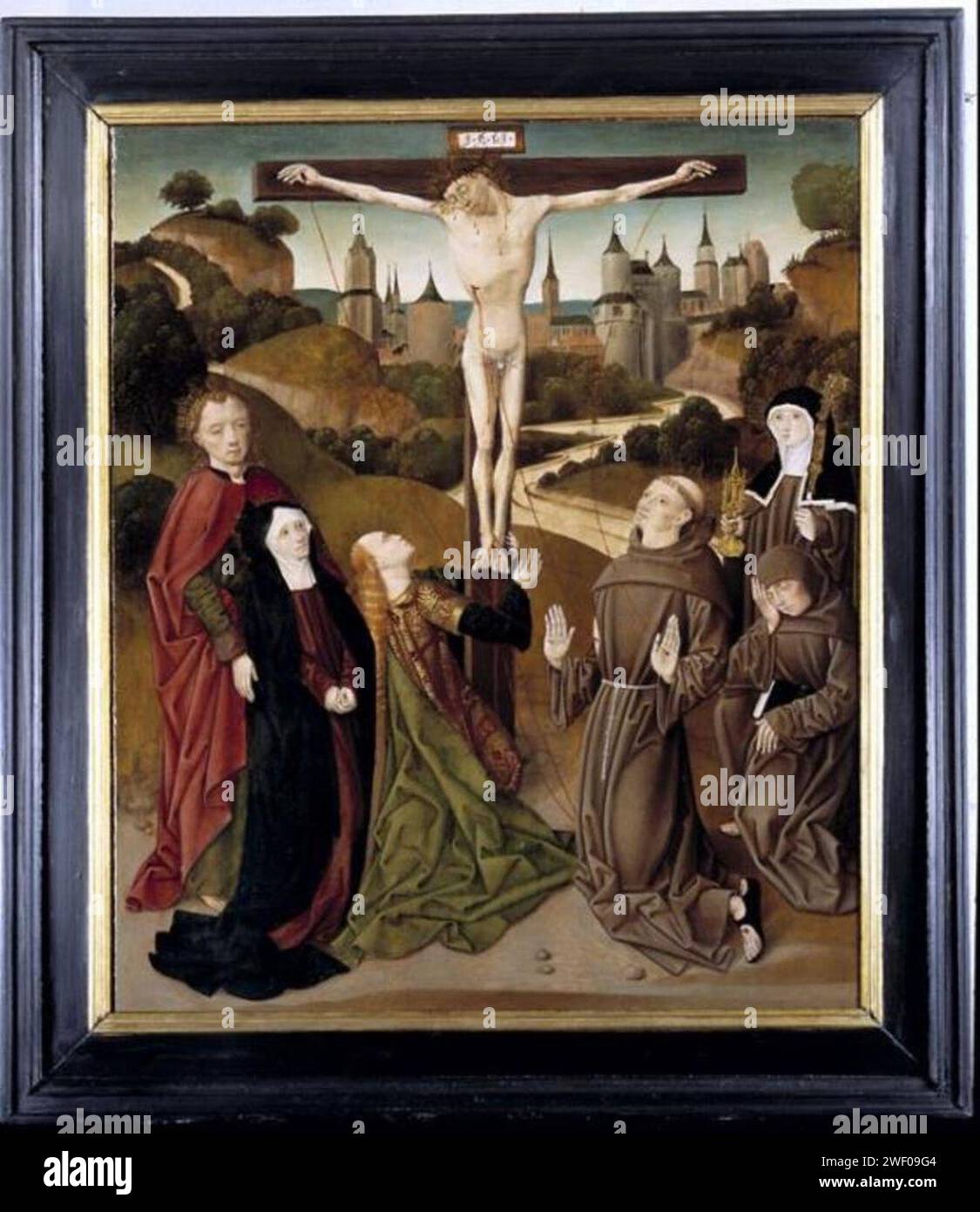 Anoniem laatste kwart 15de eeuw - Kruisiging van Christus en de ...