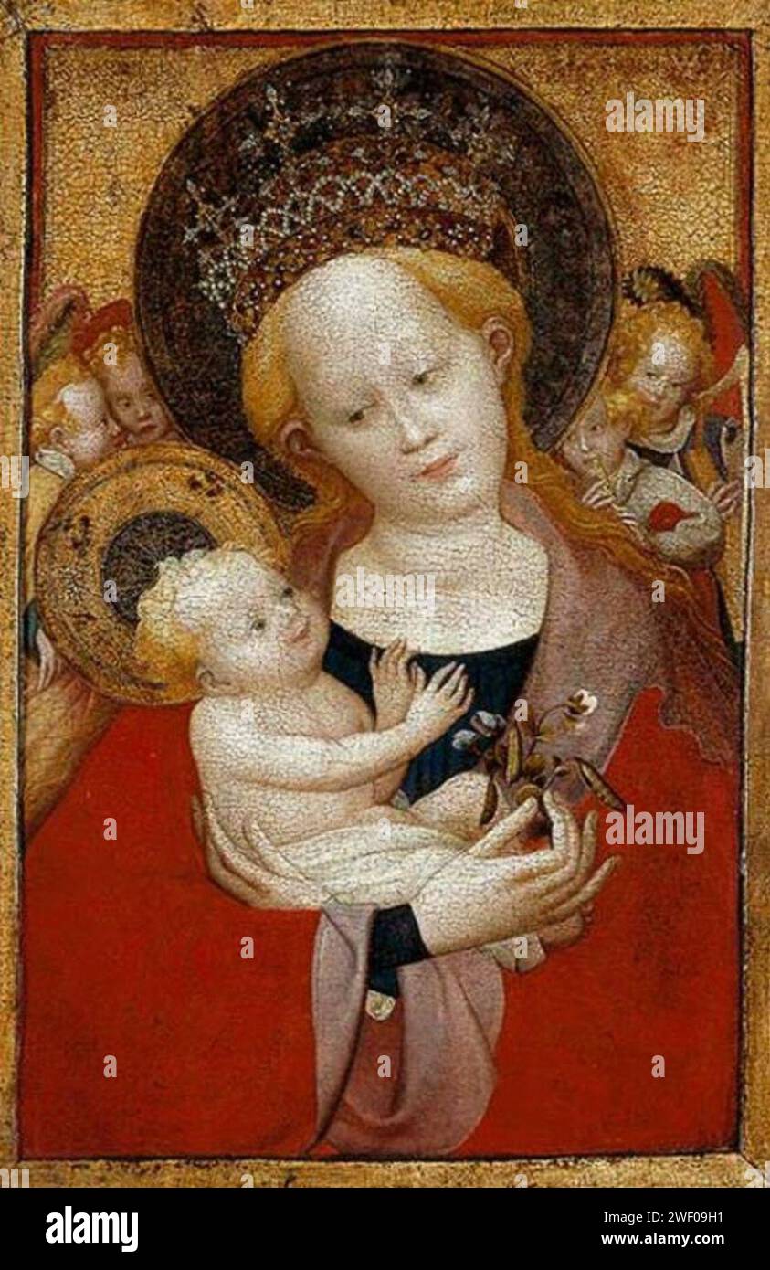 Anoniem Keulen ca. 1425 - Maria en kind - 6088 Stock Photo - Alamy