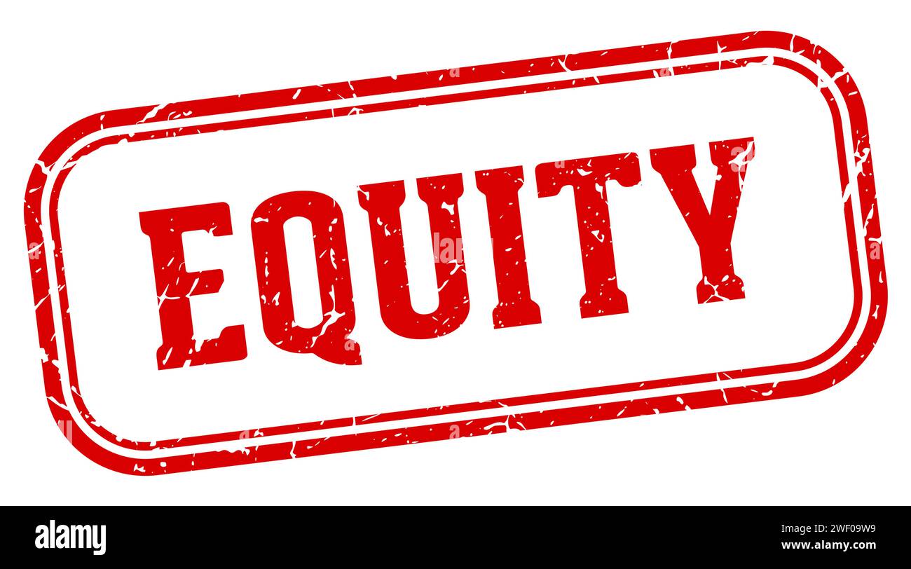 equity stamp. equity rectangular stamp isolated on white background ...
