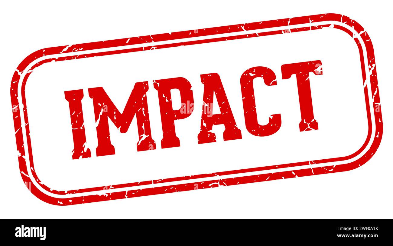 impact stamp. impact rectangular stamp isolated on white background ...