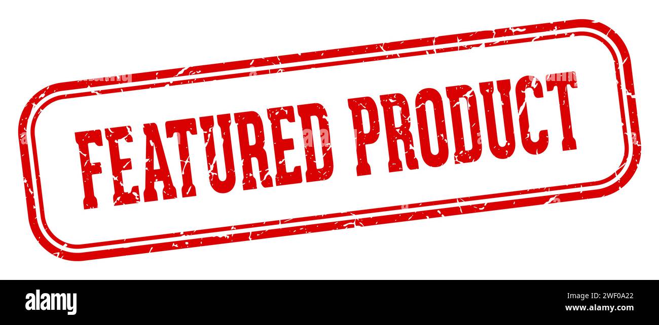 featured product stamp. featured product rectangular stamp isolated on ...