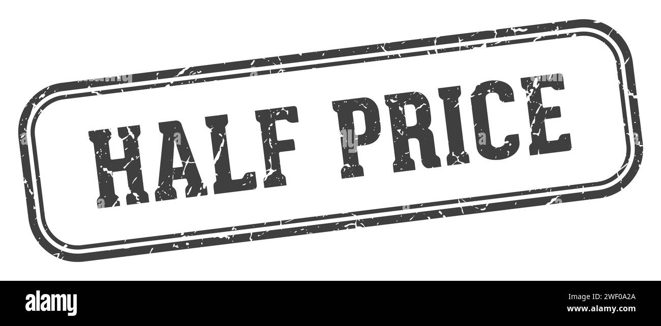 Half price rubber stamp Stock Vector Images - Alamy