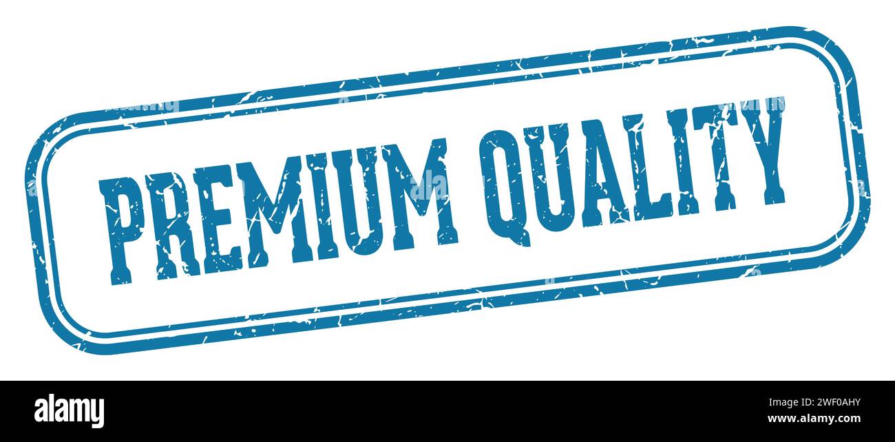 premium quality stamp. premium quality rectangular stamp isolated on ...