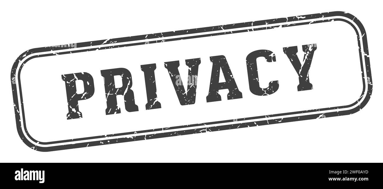 privacy stamp. privacy rectangular stamp isolated on white background ...