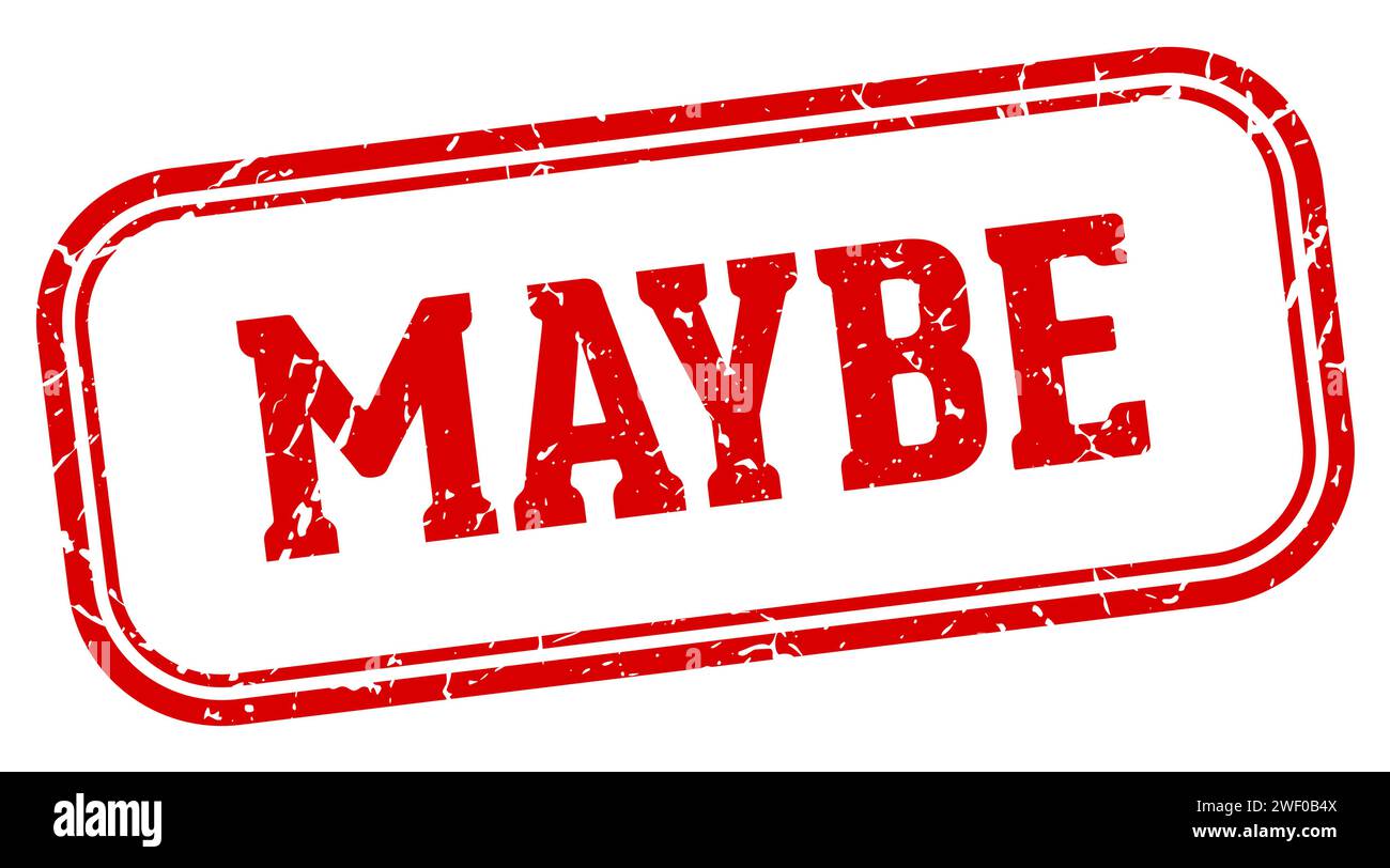 maybe stamp. maybe rectangular stamp isolated on white background Stock ...
