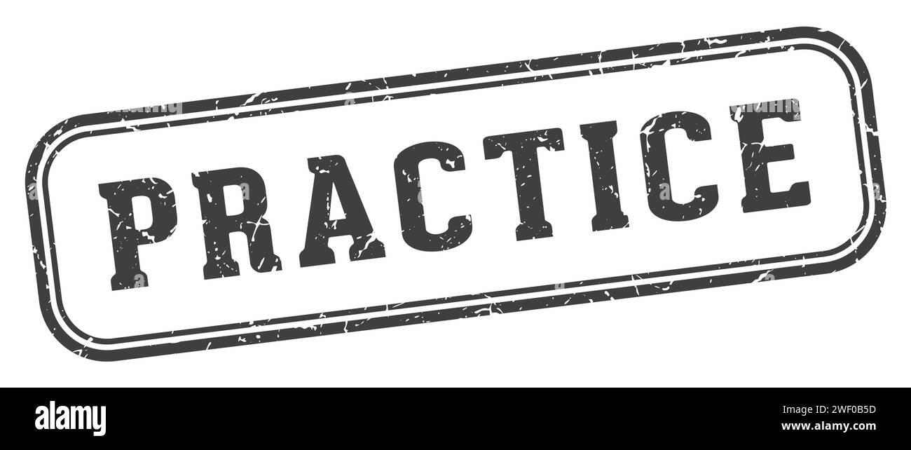 practice stamp. practice rectangular stamp isolated on white background ...