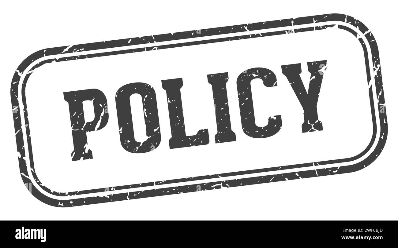 policy stamp. policy rectangular stamp isolated on white background ...