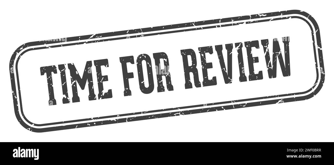 time for review stamp. time for review rectangular stamp isolated on ...