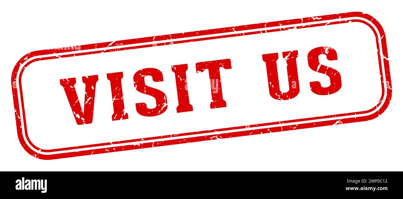 visit us stamp. visit us rectangular stamp isolated on white background ...