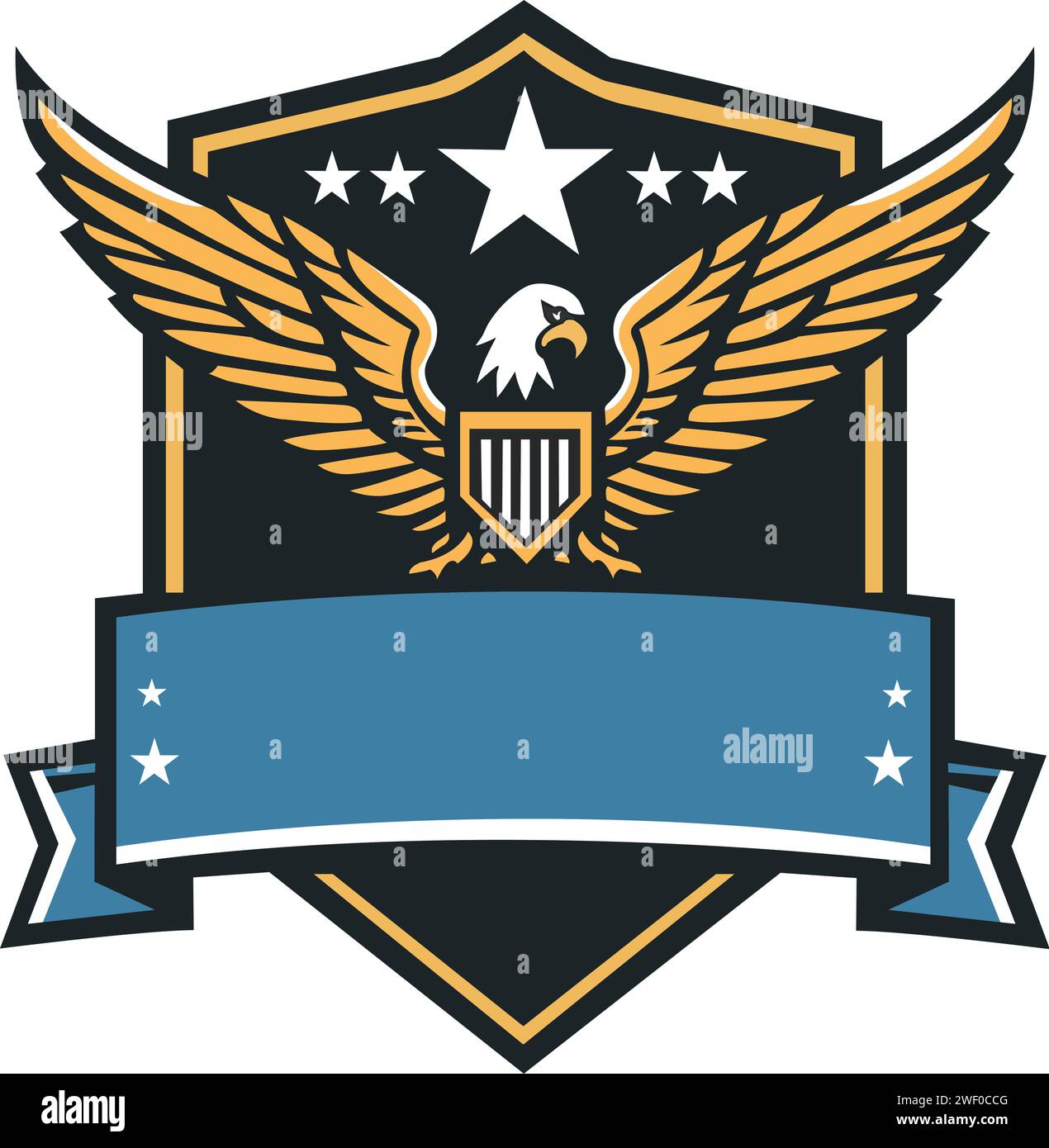 Command attention with our Army Eagle Logo Template in Vector. This ...