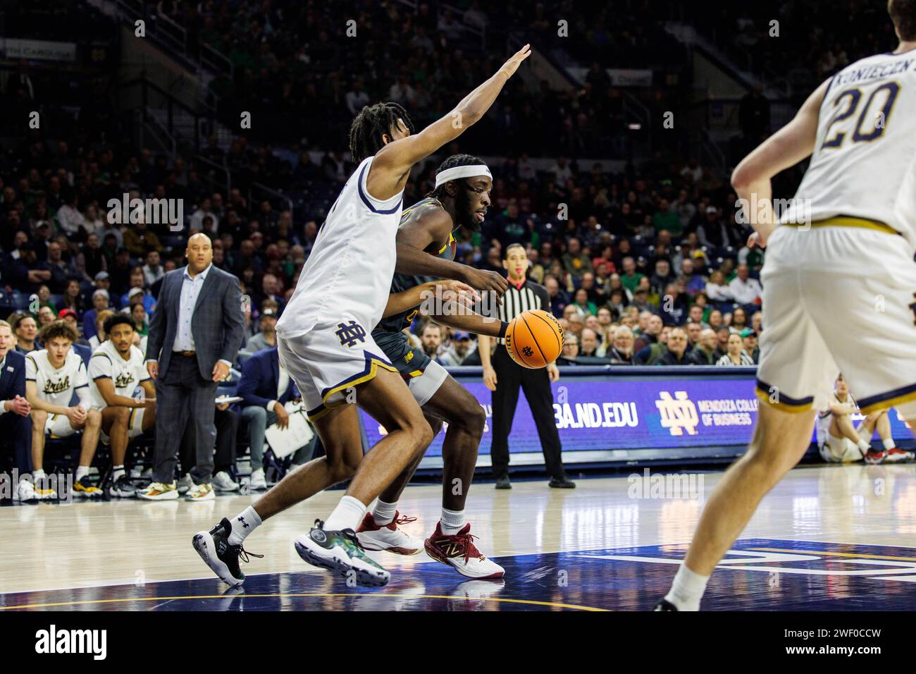 January 27, 2024: Boston College guard Prince Aligbe (10) drives to the ...