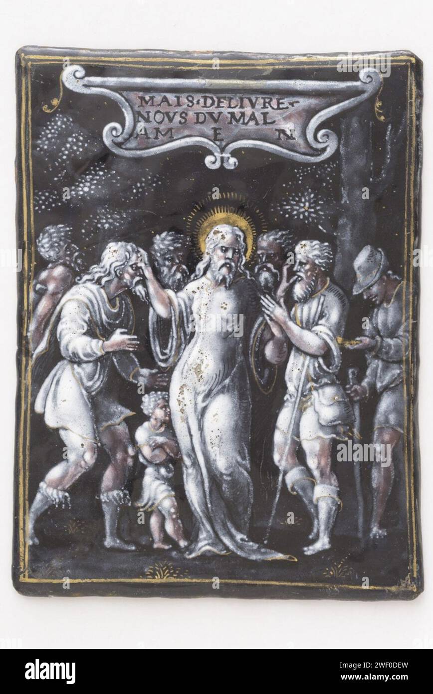 Anonymous - Christus die zijn hand op ogen en mond legt Stock Photo - Alamy