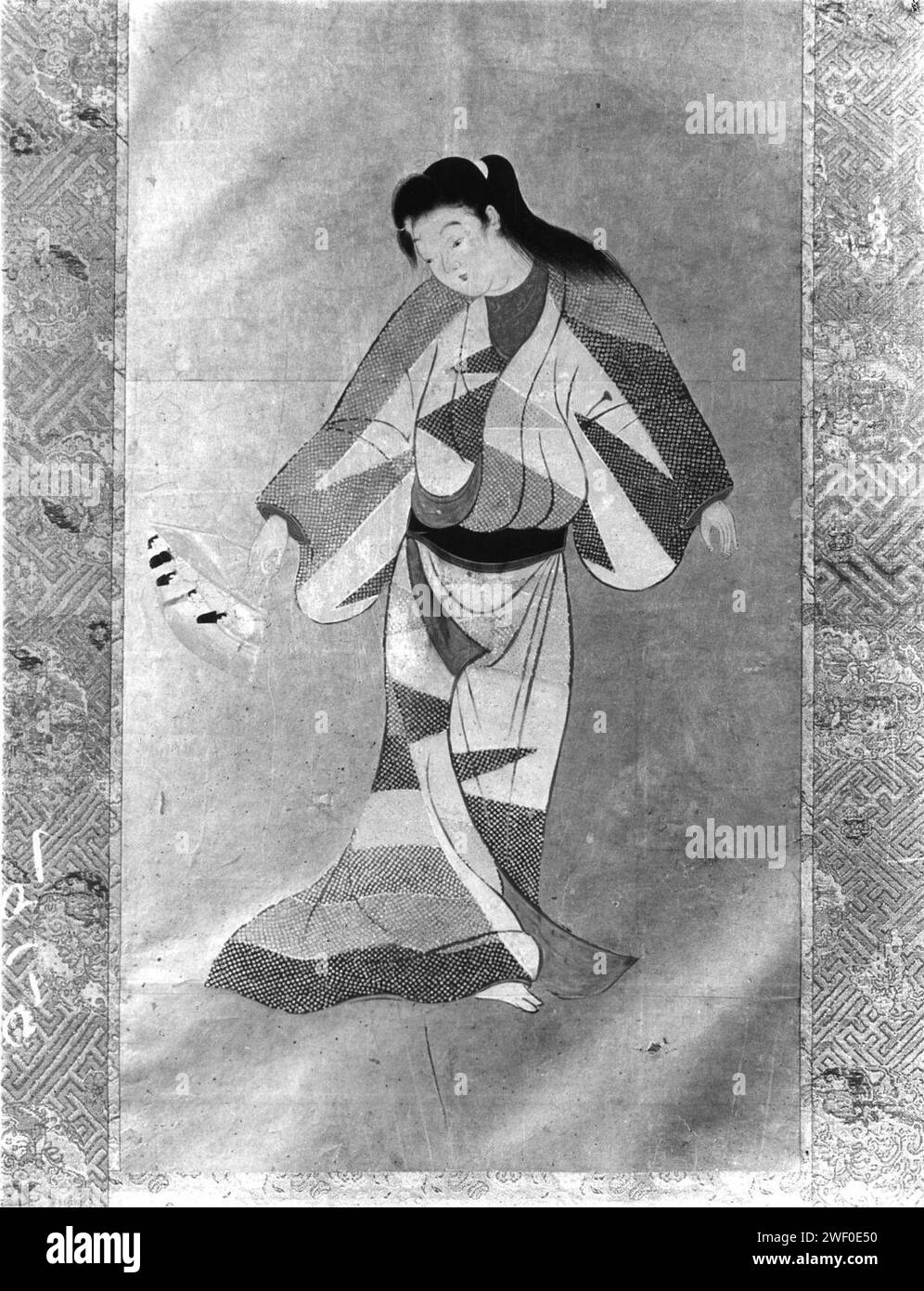 Anonymous - Female Dancer with a Fan Stock Photo - Alamy