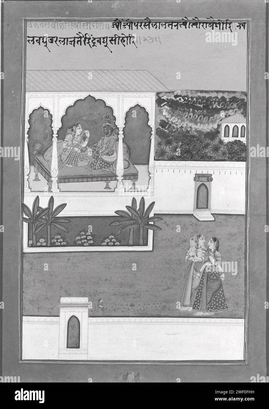 Krishna radha pavilion hi-res stock photography and images - Alamy