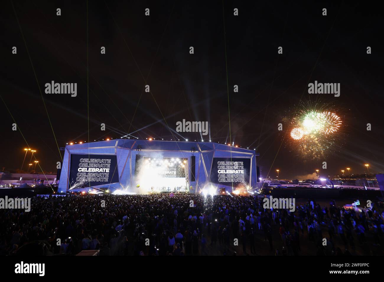 illustration podium, portrait during the 2024 Diriyah E-Prix, 2nd ...