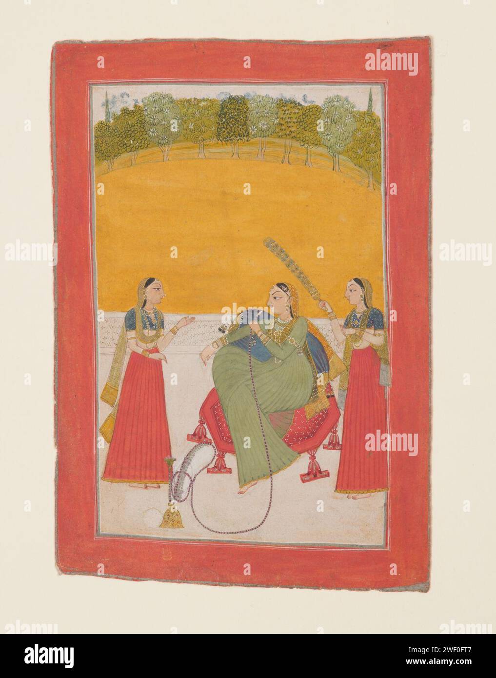 Anonymous - Lady on a Terrace Stock Photo - Alamy