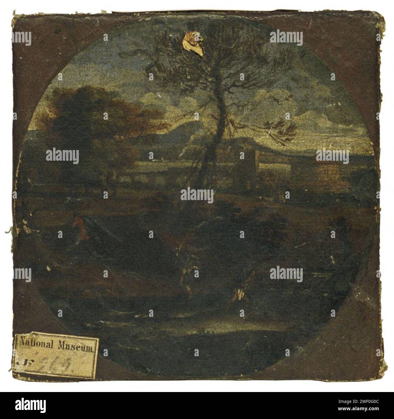 Anonymous - Landscape with rest on flight into Egypt Stock Photo - Alamy