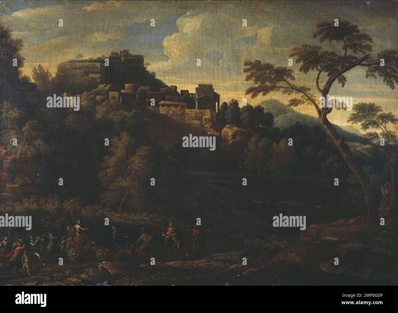 Anonymous - Landscape with the Triumph of Bacchus Stock Photo - Alamy