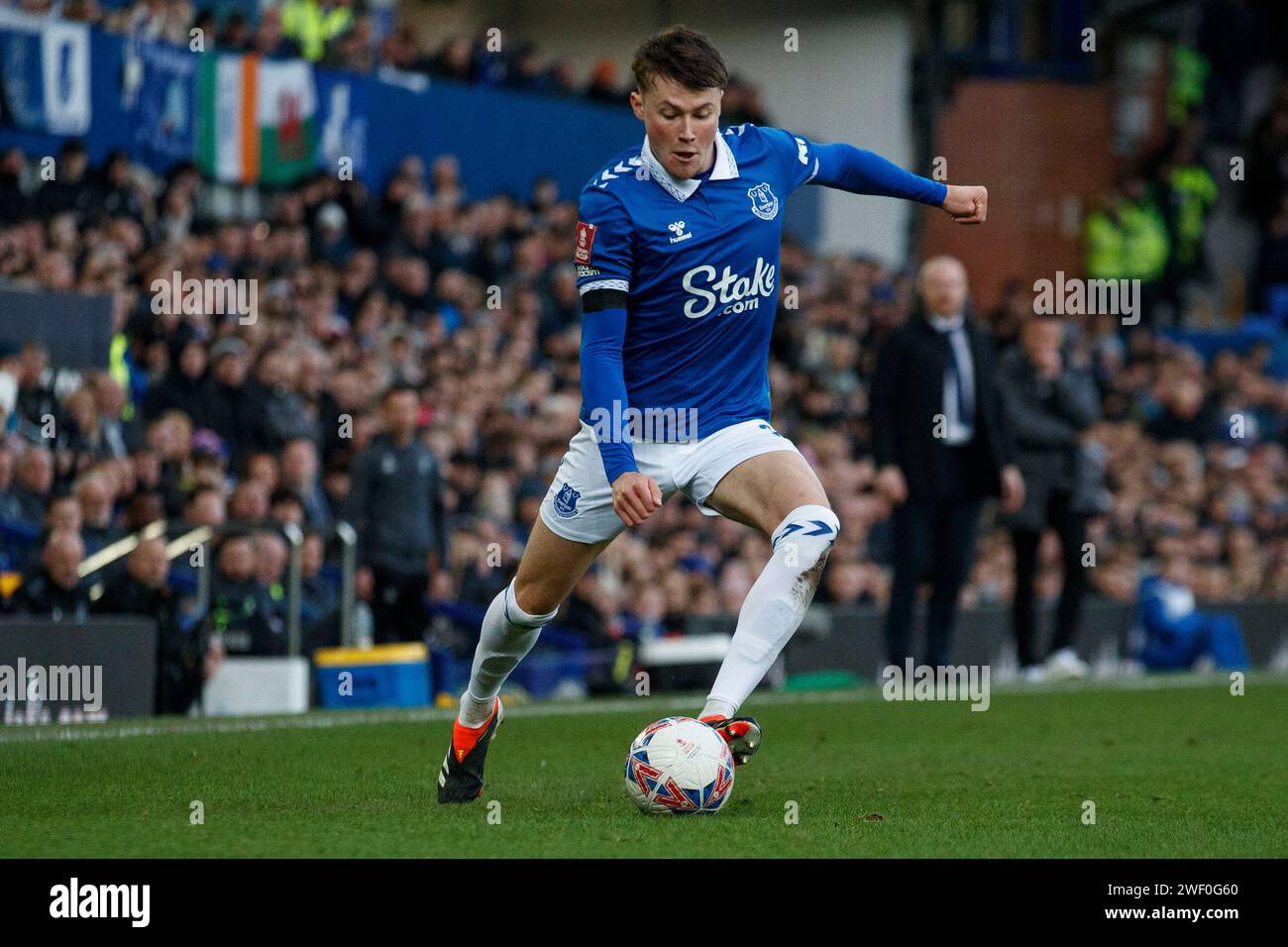 Nathan Patterson #2 of Everton F.C in action during the FA Cup Fourth ...