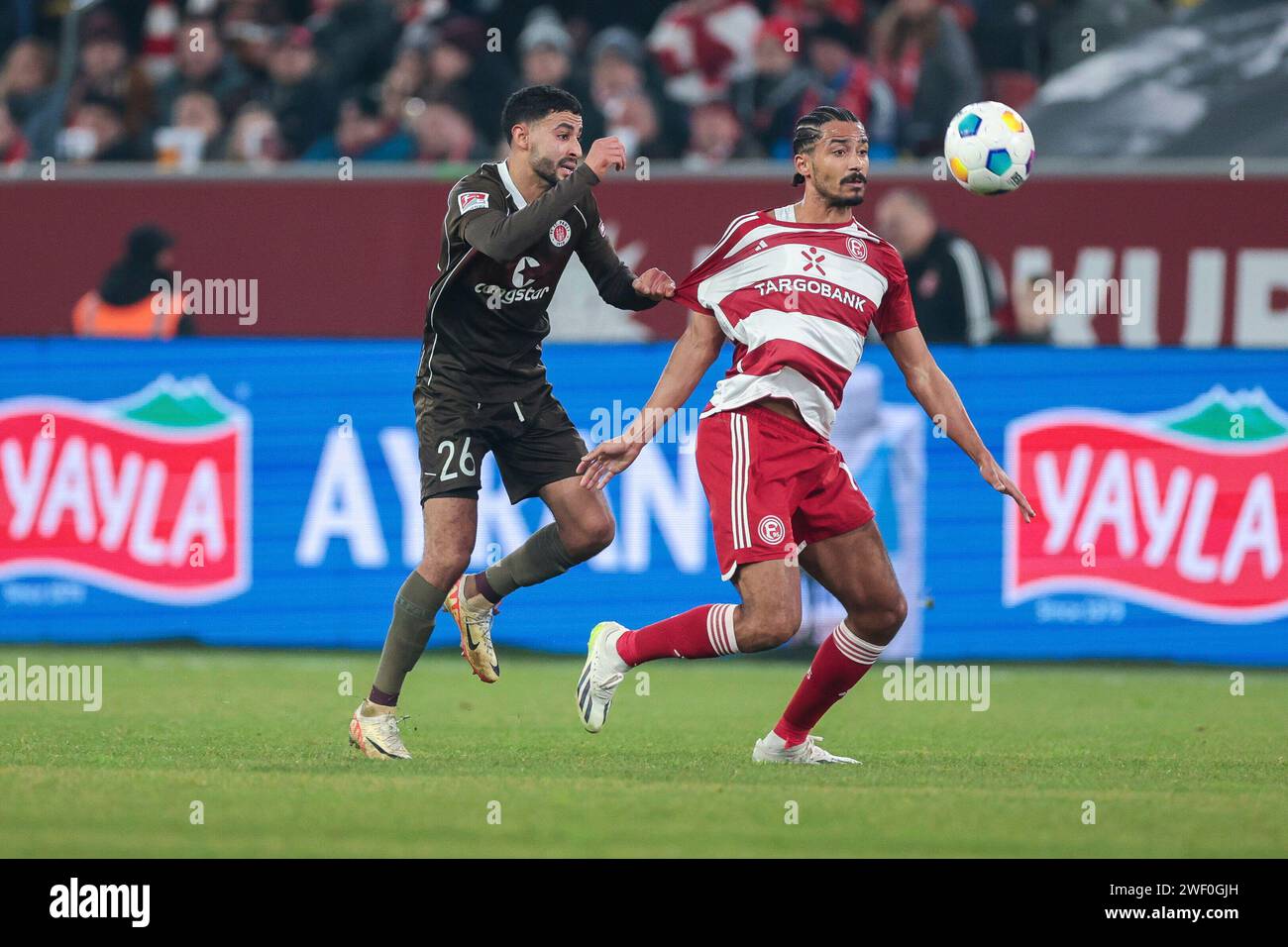 27.01.2024, Fussball, Saison 2023/2024, 2. Bundesliga, 19. Spieltag, Fortuna Düsseldorf - FC St ...