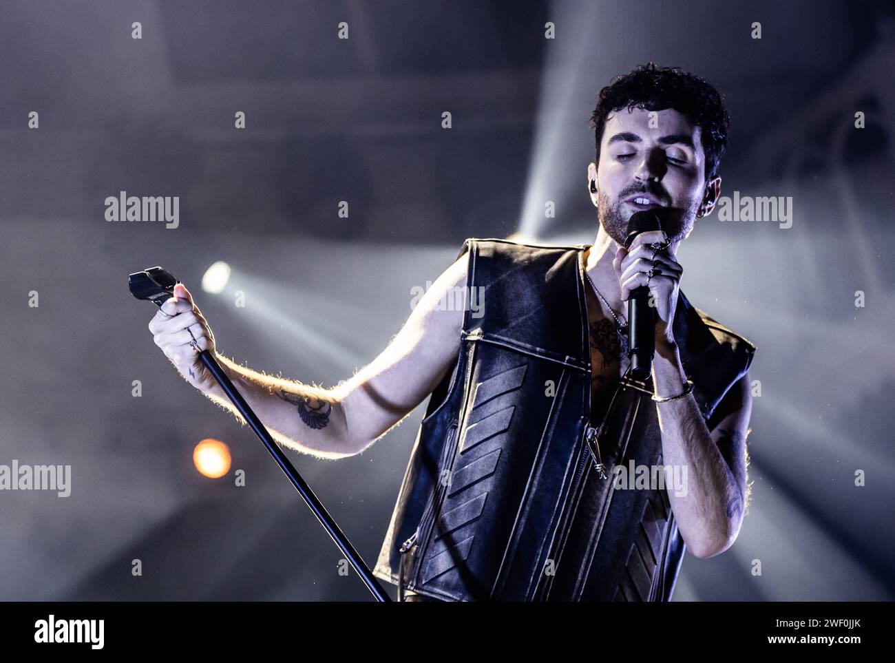 AMSTERDAM - Dutch singer-songwriter Duncan Laurence during a ...