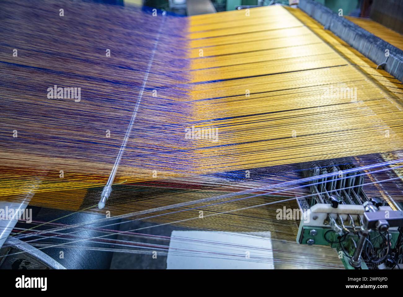 Modern weaving machine loom hi-res stock photography and images - Alamy