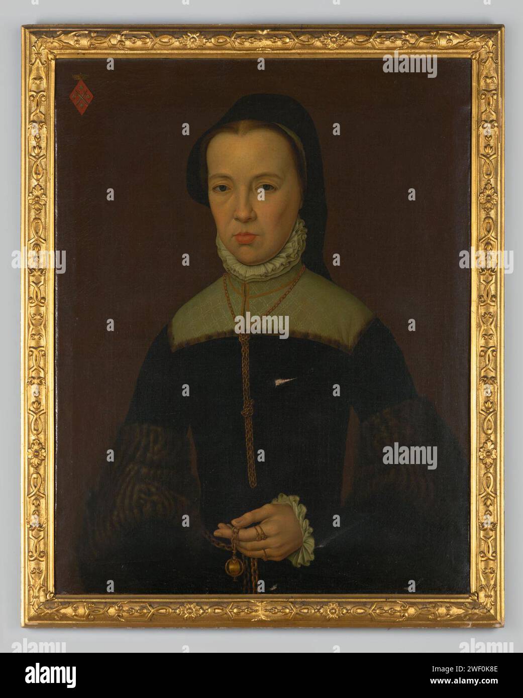 Anonymous - Portret van Maria van Loo Stock Photo - Alamy