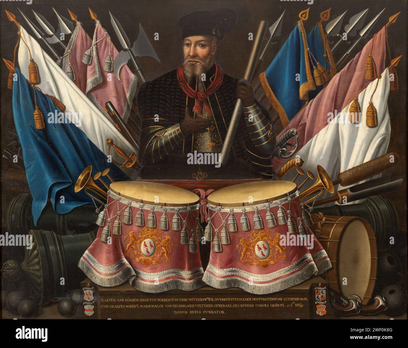 Anonymous - Portret van Marten van Rossem Stock Photo - Alamy