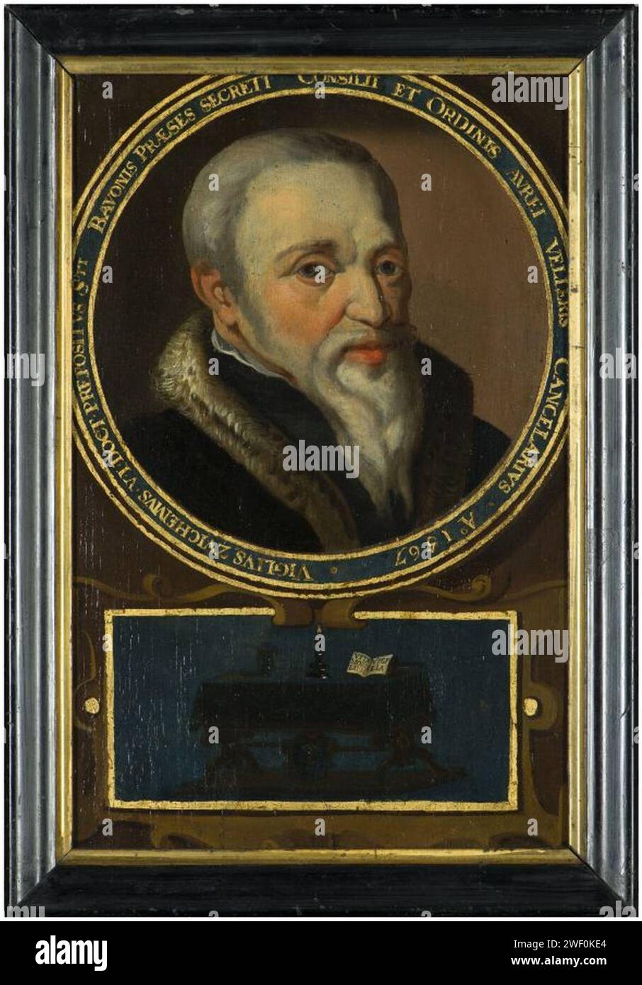 Anonymous - Portret van Viglius van Ayta van Swichem Stock Photo - Alamy