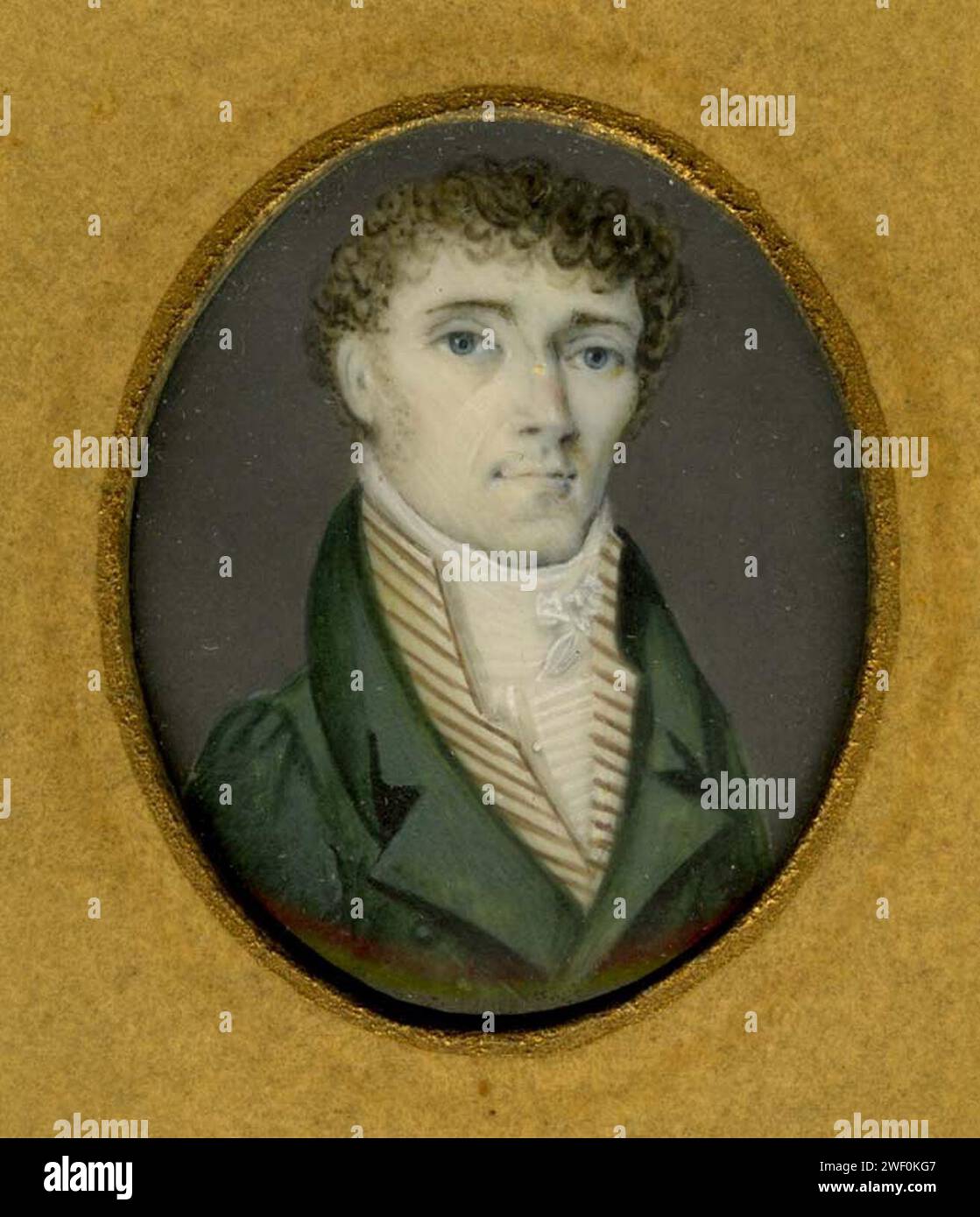 Anonymous - Portretminiatuur van Jhr. Maurits Calixtus Franciscus ...