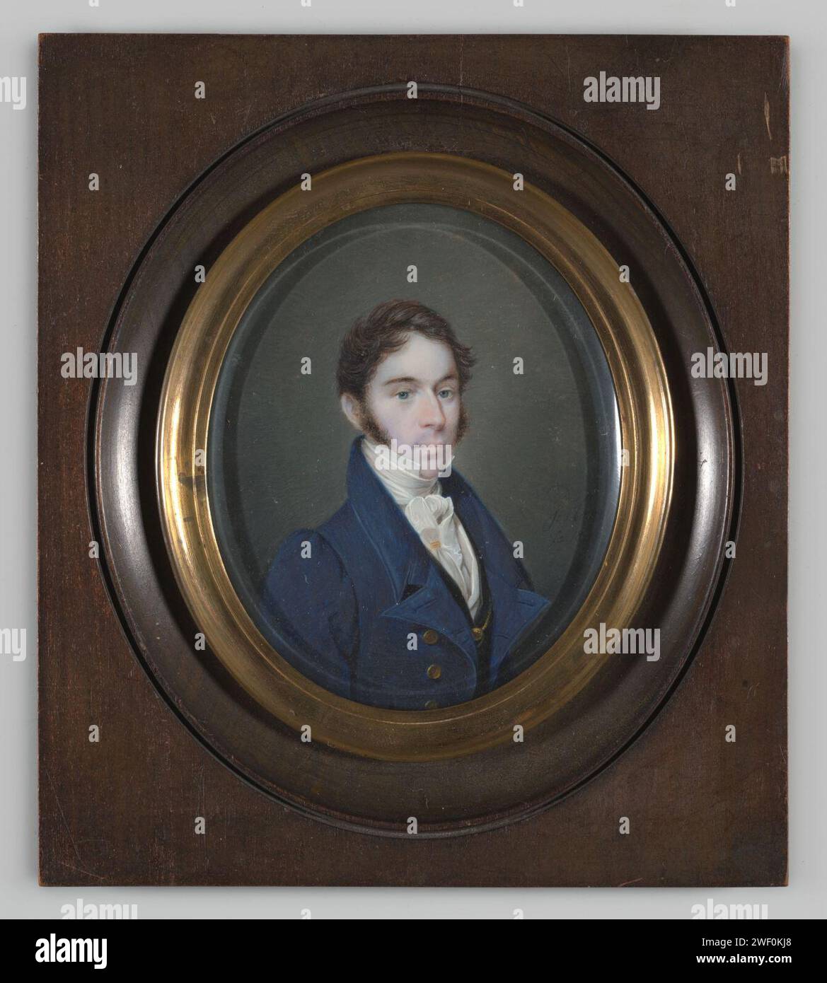 Anonymous - Portretminiatuur van Edzard Hobbe baron Rengers Stock Photo ...