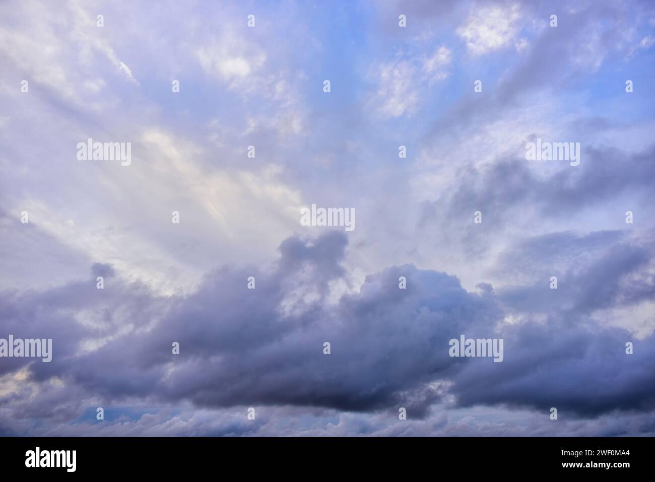 Cirrostratus and Stratocumulus clouds form over the Atlantic Ocean to ...