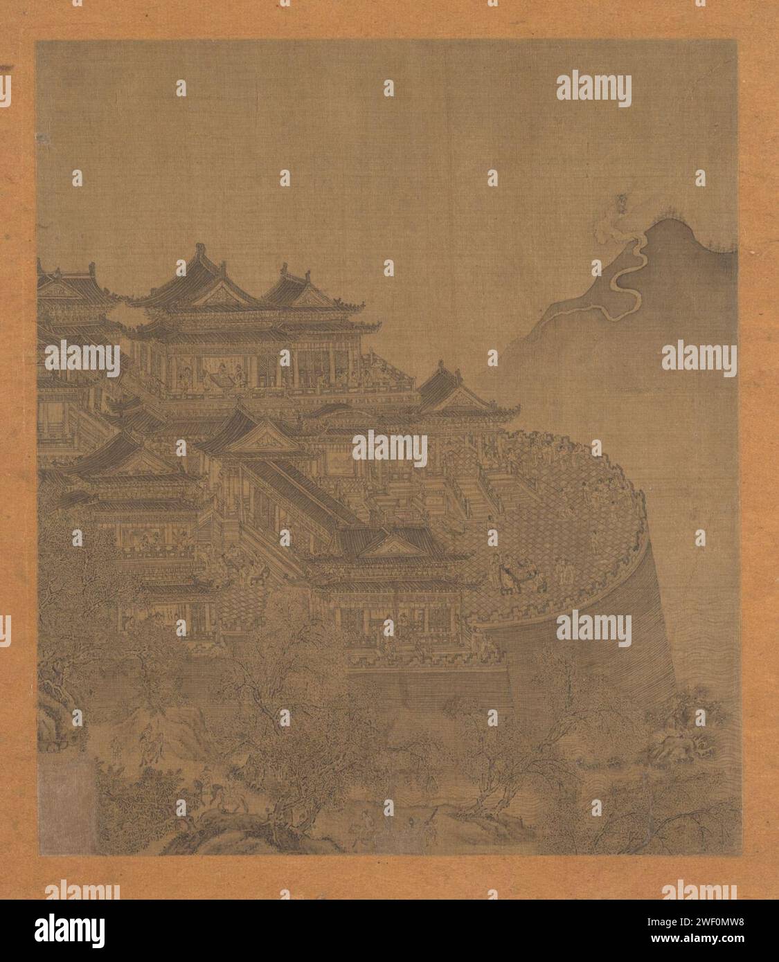 Anonymous - The Immortal Lü Dongbin Appearing over the Yueyang Pavilion ...