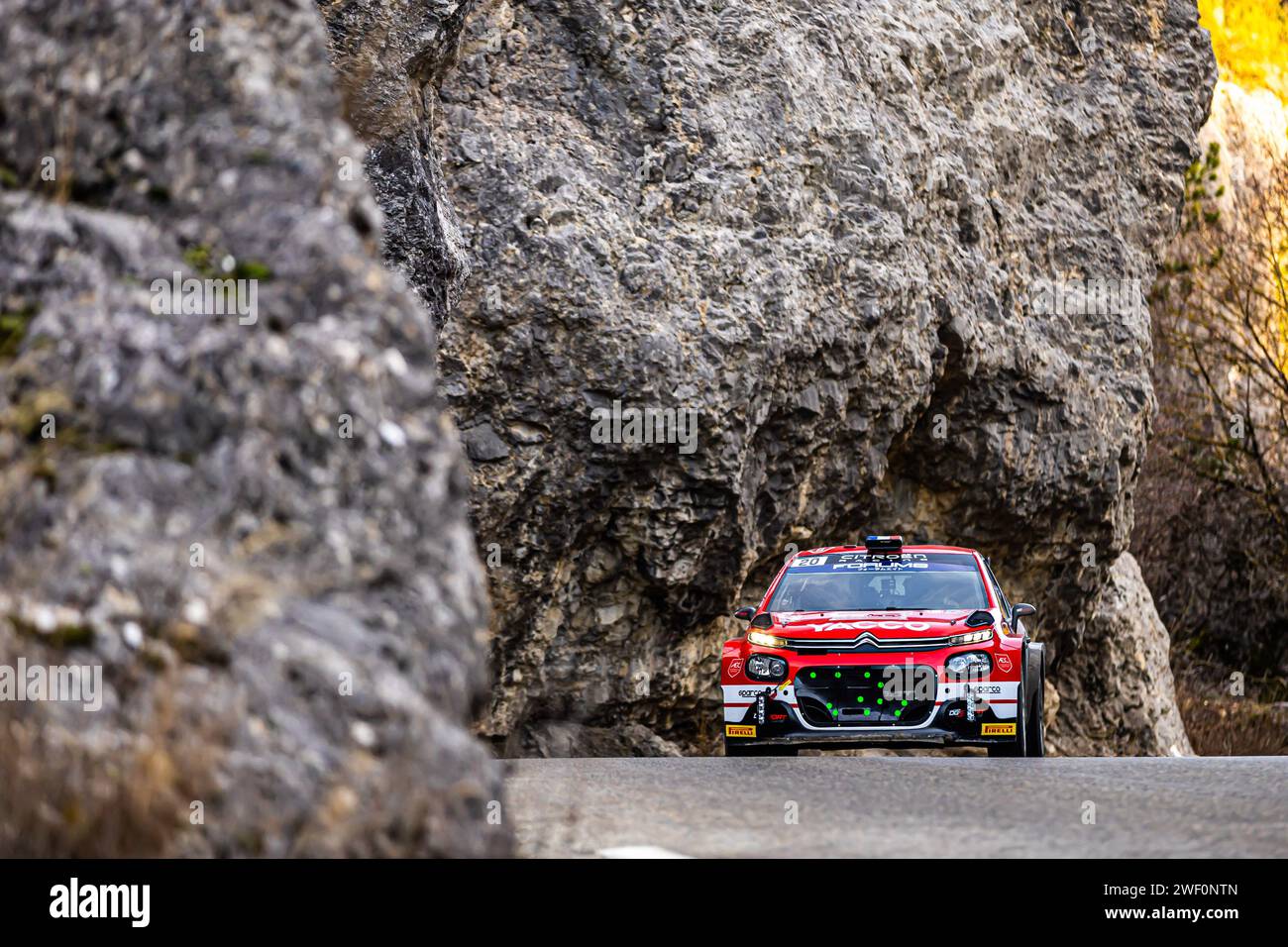 20 ROSSEL Yohan, DUNAND Arnaud, Citroen C3 Rally2, action during the ...