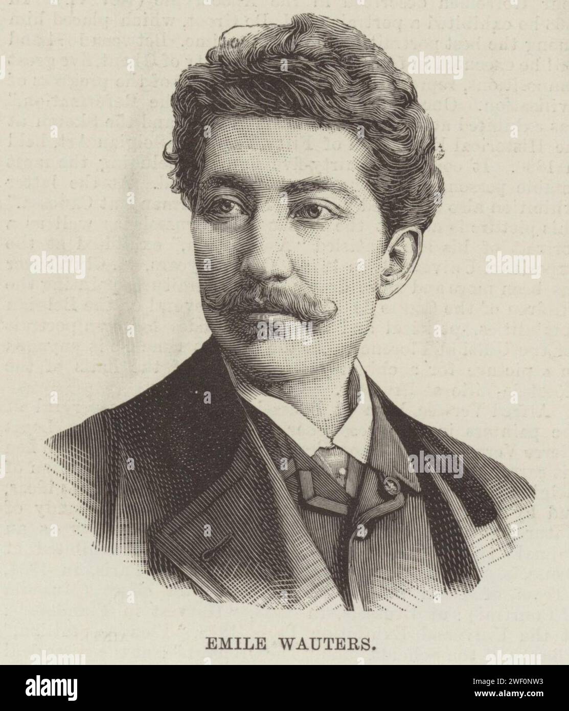 Anonymous portrait of the artist Emile Wauters, c.1900 Stock Photo - Alamy
