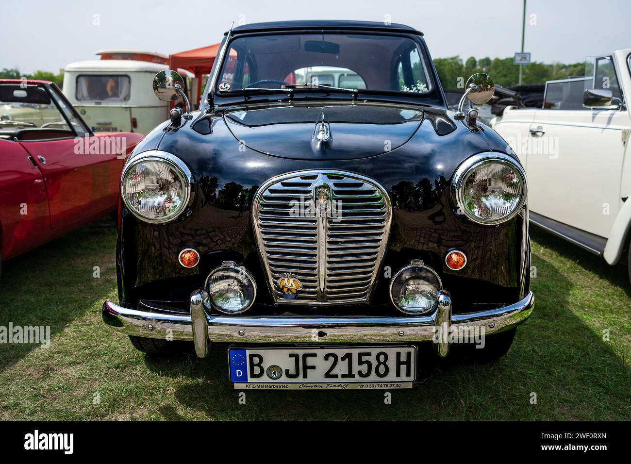 WERDER (HAVEL), GERMANY - MAY 20, 2023: The small family car Austin A35 ...