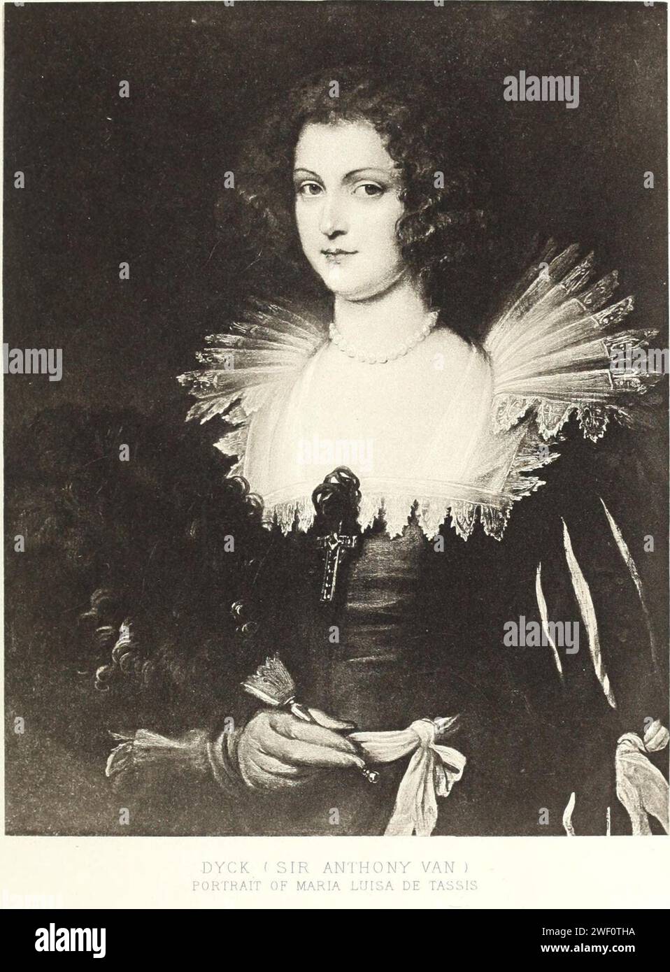 Anthony van Dyck - Portrait of Marie Luisa de Tassis 300painti00gale ...