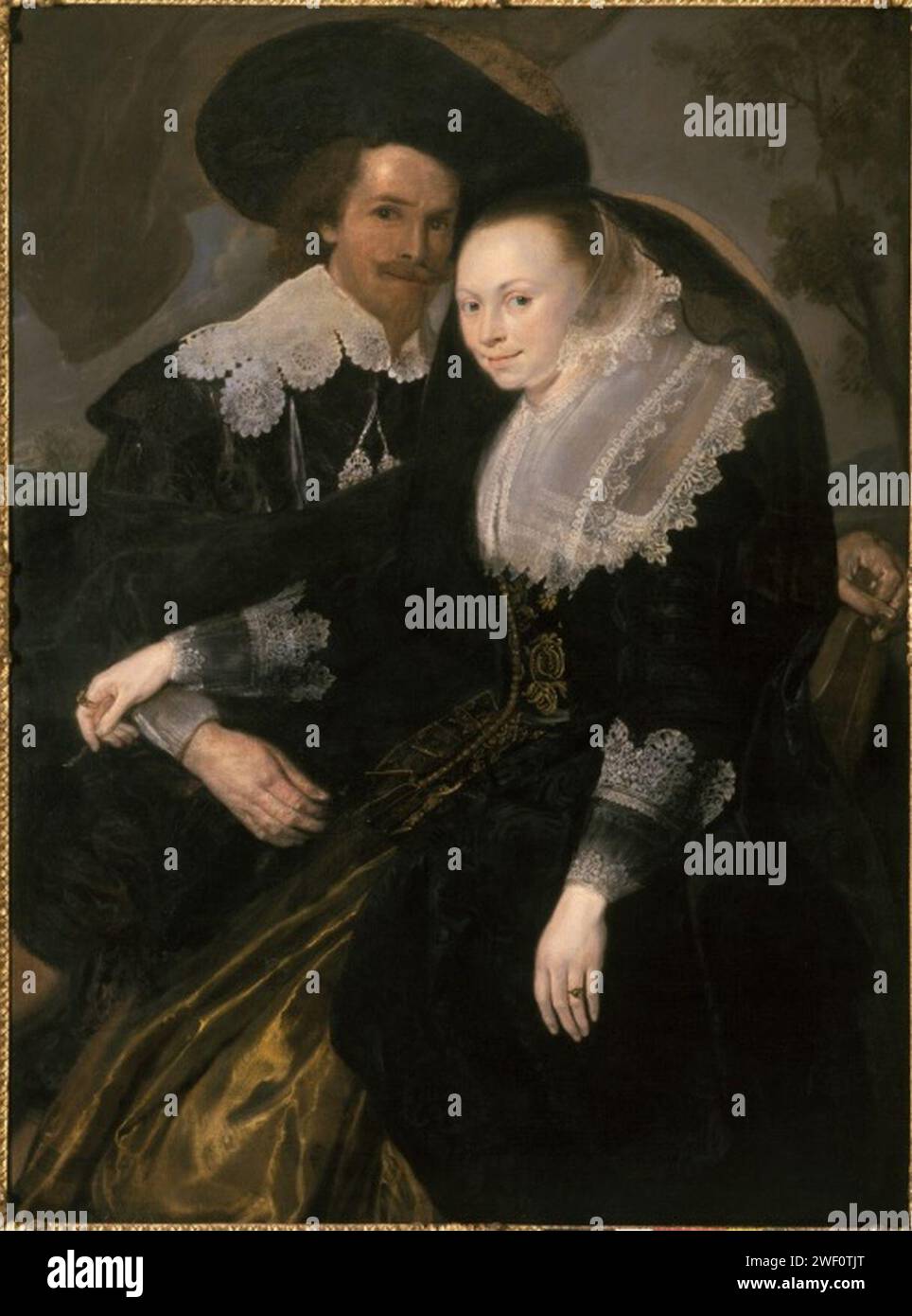 Anthony van Dyck - Portrait of Isabella Brant, Gotha Stock Photo - Alamy