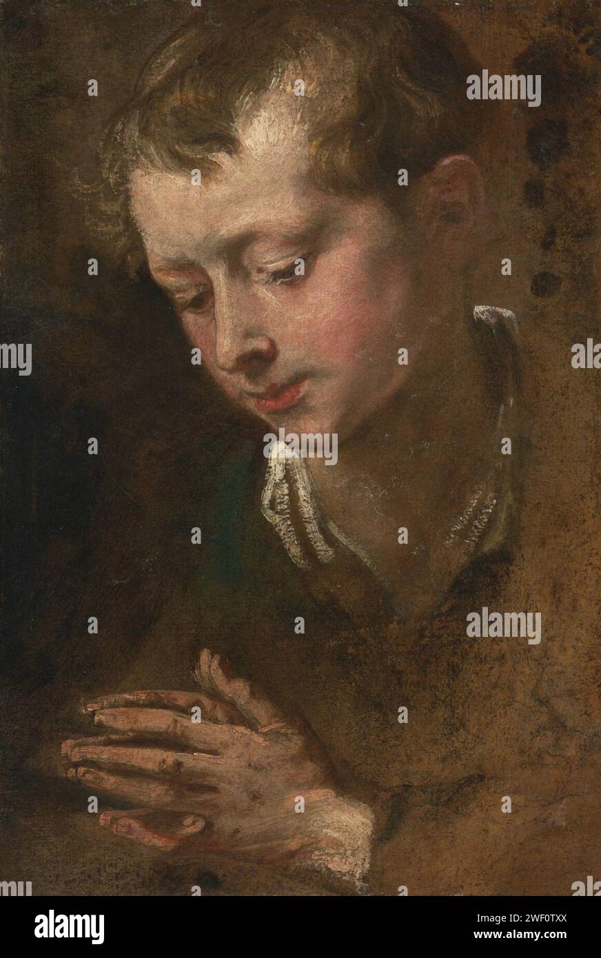 Study of clasped hands hi-res stock photography and images - Alamy