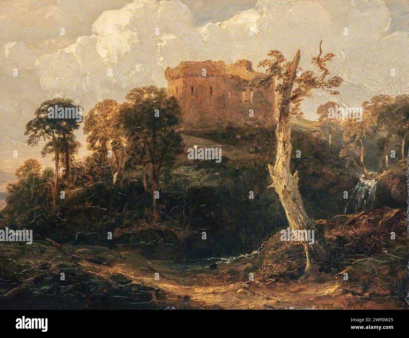 Anthony Vandyke Copley Fielding (1787-1855) - Newark Castle Stock Photo ...