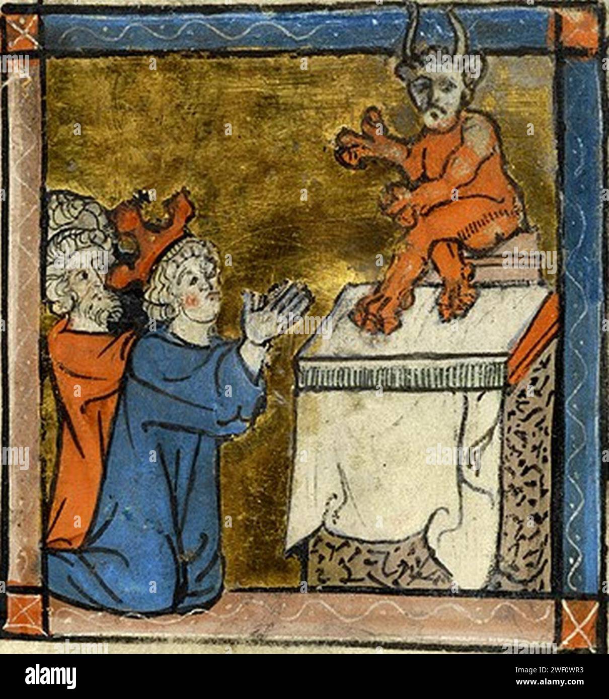 Antiochus IV- Pollution of the Temple Stock Photo - Alamy