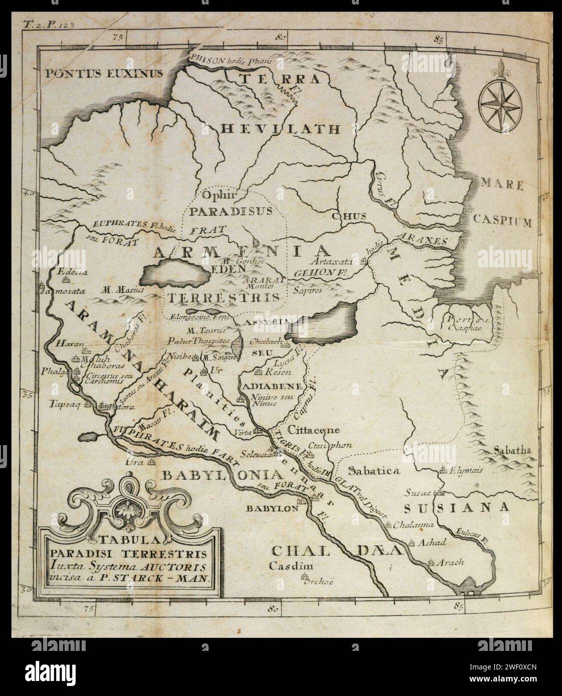 Antoine Augustin Calmet, Tabula Paradisi Terrestris (FL25567802 2368430 ...
