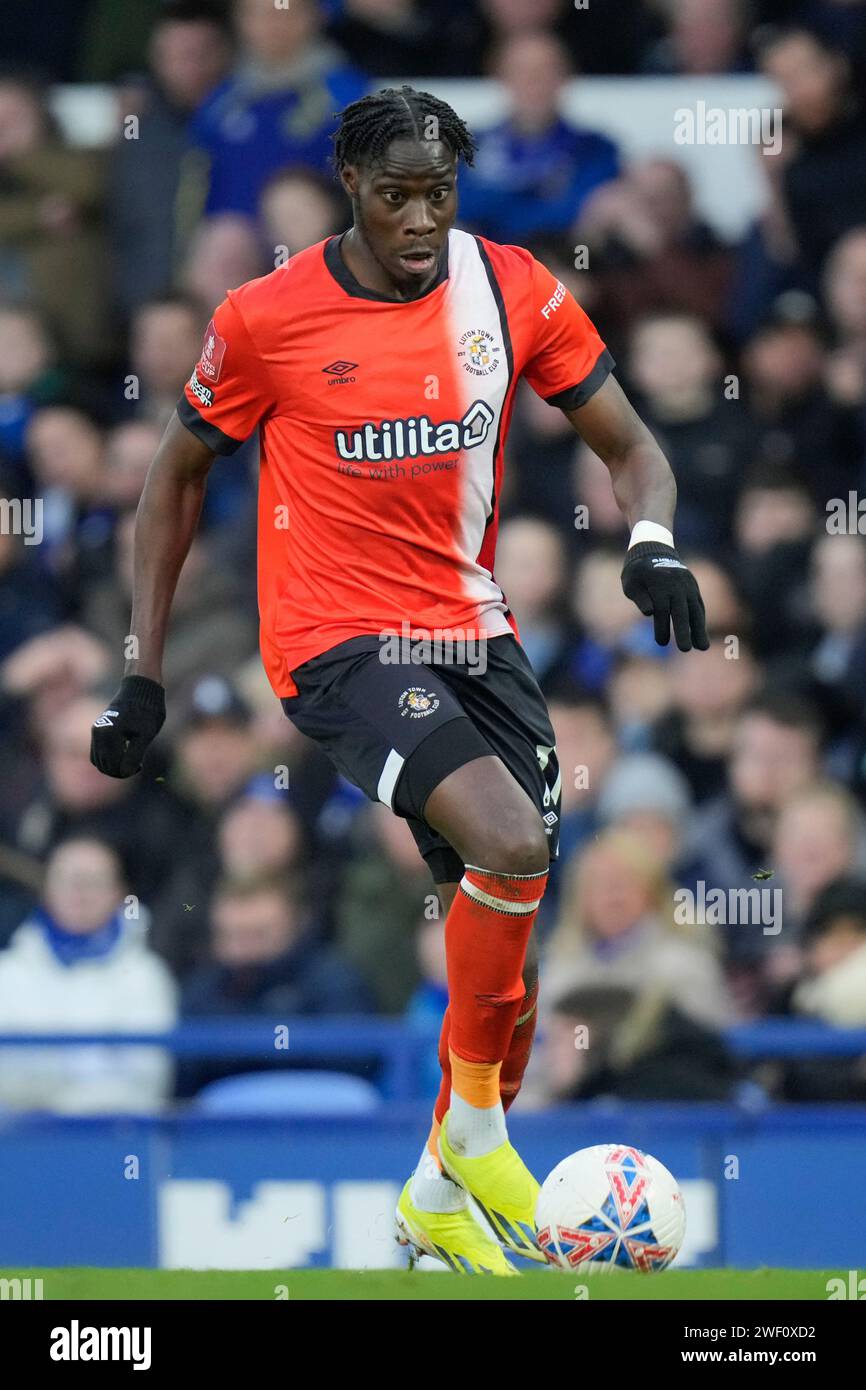 Elijah Adebayo of Luton Town during the Emirates FA Cup Fourth Round ...